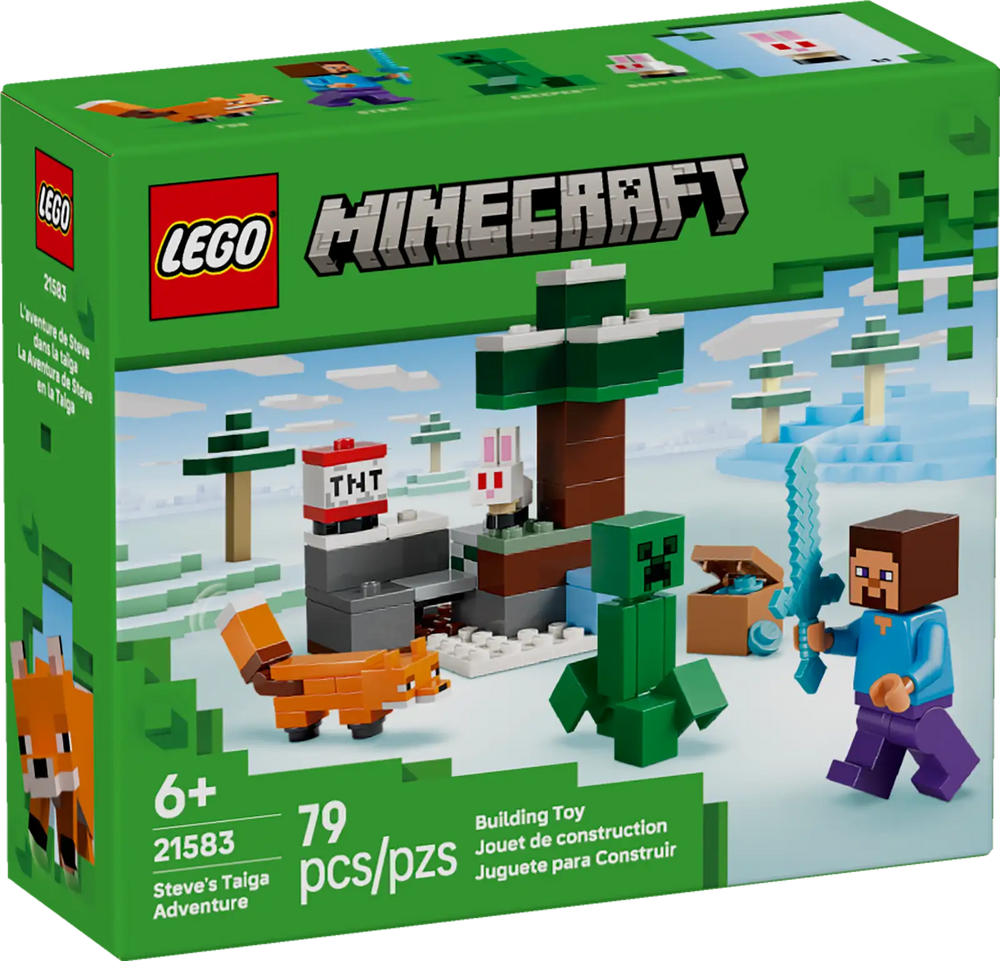 Lego Minecraft Steve’s Taiga Adventure (21583) – Strachans Inverurie